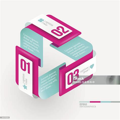 Bentuk Abstrak Dengan Elemen Infografis Ilustrasi Stok Unduh Gambar