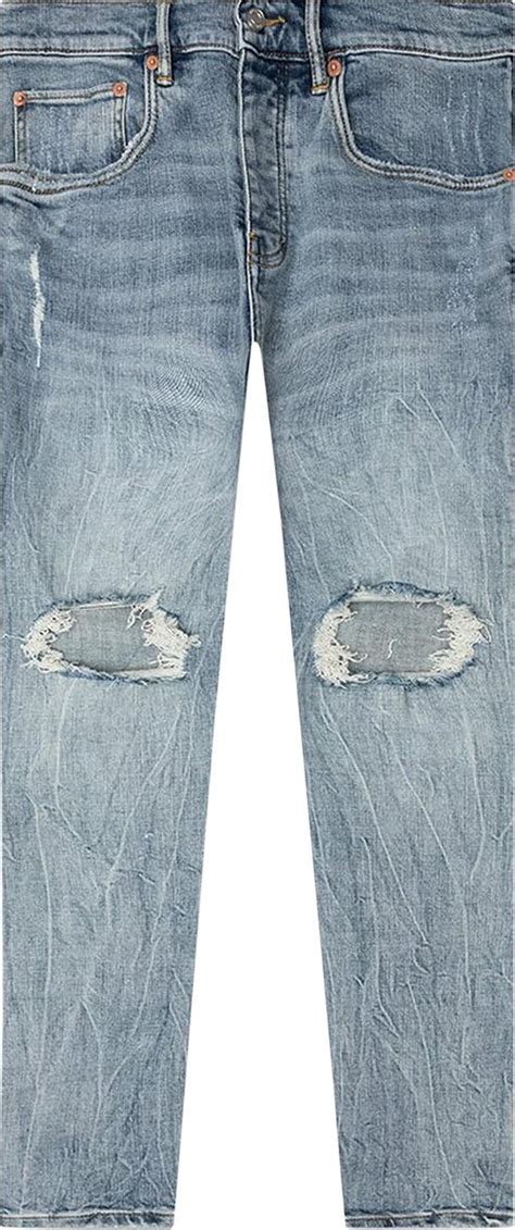 Buy Purple Brand Knee Blowout Flare Jeans Light Indigo P004 Libl823