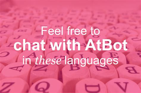 Which Languages Atbot Supports Atbots Language Support Rests Mainly