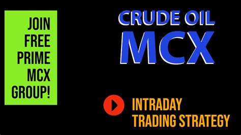 Crude Oil Intraday Trading Strategy With Levels Mcx Youtube