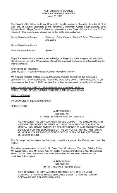 Tom Robillard Planning And Development Director City Of Kettering