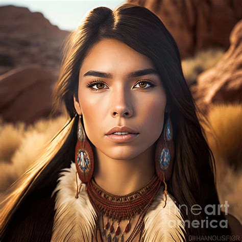 Native American Women Face Paintings