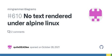 No Text Rendered Under Alpine Linux Issue 610 Mingrammer Diagrams