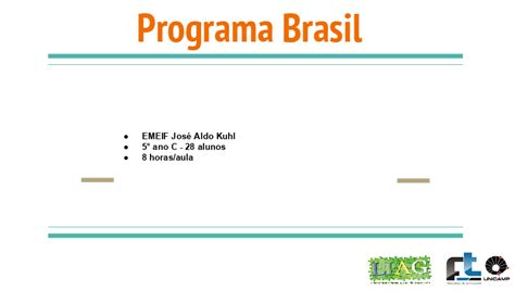 PROGRAMA BRASIL º Mostra LIAG