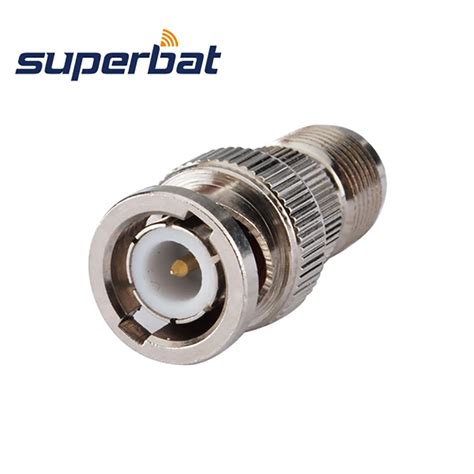 Superbat 5 Pcs Bnc Tnc Rf Adapter Bnc Male Plug To Tnc Female Jack