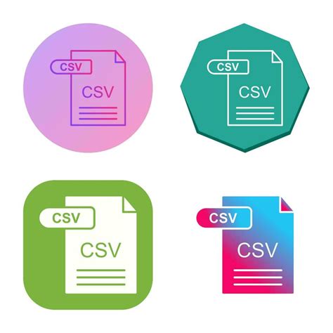 Csv Vector Icon Vector Art At Vecteezy