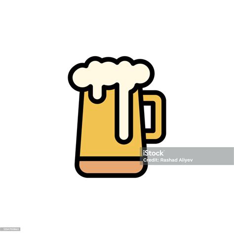 맥주 스타인 아이콘 Ui 및 Ux 웹 사이트 또는 모바일 응용 프로그램에 대한 국제 맥주 일 아이콘의 윤곽 벡터 요소와 간단한