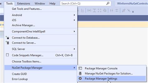 Using ComponentOne Winforms Controls With The NuGet Package Manager