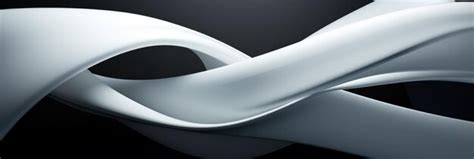 Intertwining Lines And Curves Abstract Shapes In Monochrome Colors Premium Ai Generated Image