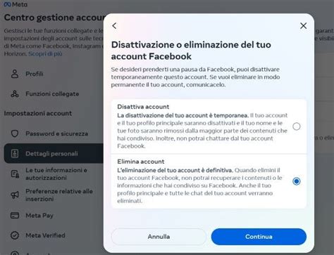 Come eliminare account Facebook | Salvatore Aranzulla