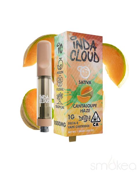 Indacloud 1g Delta 8 Vape Cartridge Cantaloupe Haze