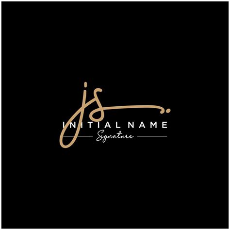 Letter Js Signature Logo Template Vector 21930694 Vector Art At Vecteezy