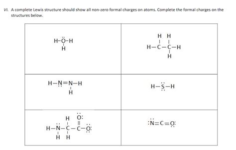 Solved Vi ﻿a Complete Lewis Structure Should Show All