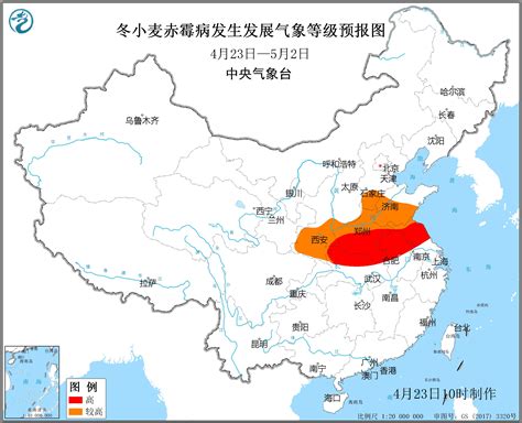未来十天苏皖豫等地小麦赤霉病发生发展气象等级高 中国气象农业频道