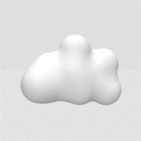 Premium Psd Cartoon Clouds 3d Render