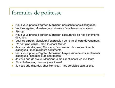 formules de politesse français langue étrangère Pinterest