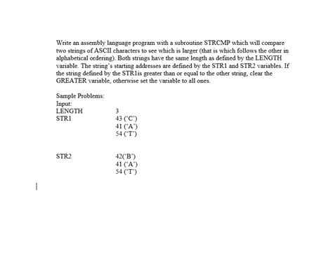 Write An Assembly Language Program With A Subroutine