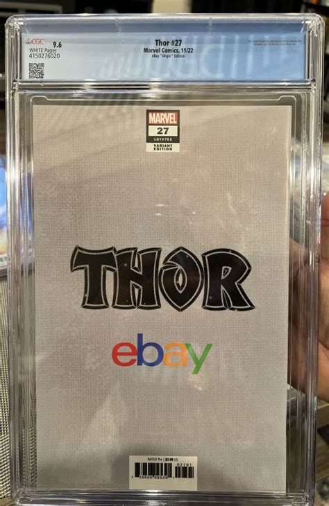 Thor 27 Cgc 96 Virgin Variant Nycc 2022 Exclusive Marvel Comics