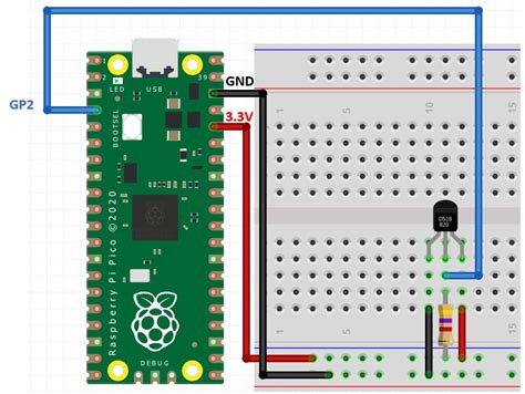 Cảm biến nhiệt độ DS18B20 với Raspberry Pi Pico sử dụng MicroPython