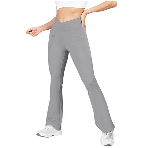 Kaemgyyd Flare Leggings For Women 2025 High Waist V Cross Bootcut