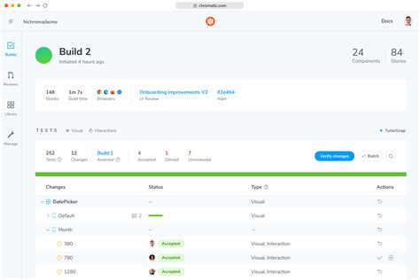 Visual Testing And Review For Web User Interfaces • Chromatic