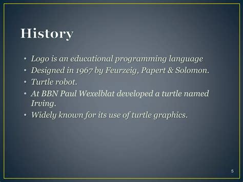 Logo Programming Language Pptx