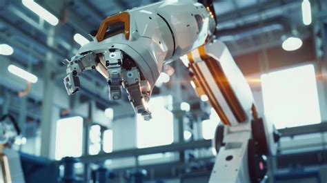 Premium Photo Industrial Robot Works Automatically In Smart