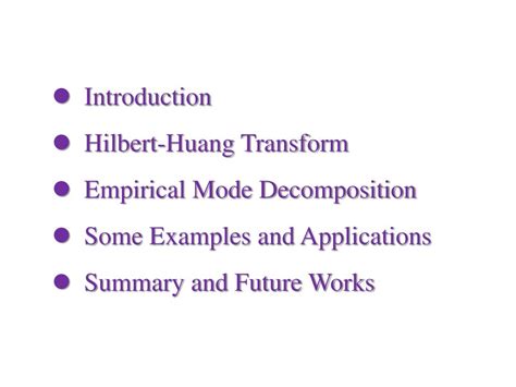 Ppt Analyzing Nonlinear Time Series With Hilbert Huang Transform Powerpoint Presentation Id