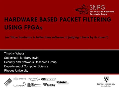 Ppt Hardware Based Packet Filtering Using Fpgas Powerpoint