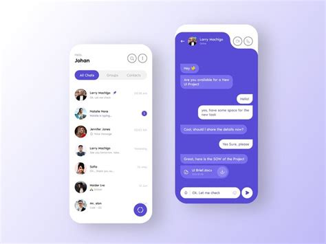 Chat App UI/UX📱💬 | Chat app, Kids app design, Event app
