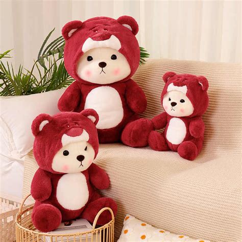 Wholesale Strawberry Cute Bear Doll Perfect T
