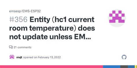Entity Hc1 Current Room Temperature Does Not Update Unless Ems Gw Is