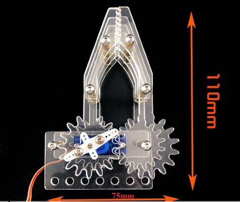 Mỏ Kẹp Robot Chất Liệu Acrylic Giáo Dục Stem Tay Gắp Robot Tương Thí