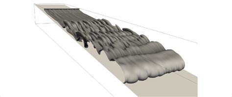 Concentration Isosurface C 0 25 At T 10 Re 6000 V S 0 005 N