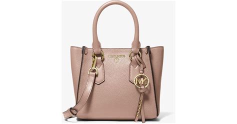 Michael Kors Kris Small Pebbled Leather Satchel Lyst