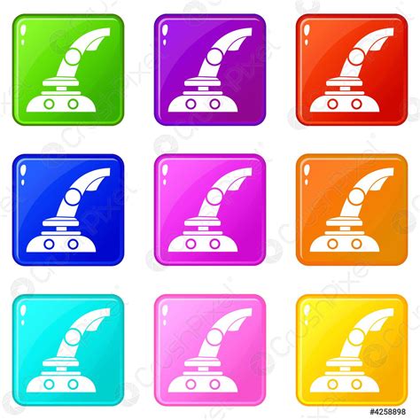 Joystick Icons 9 Set Stock Vector 4258898 Crushpixel