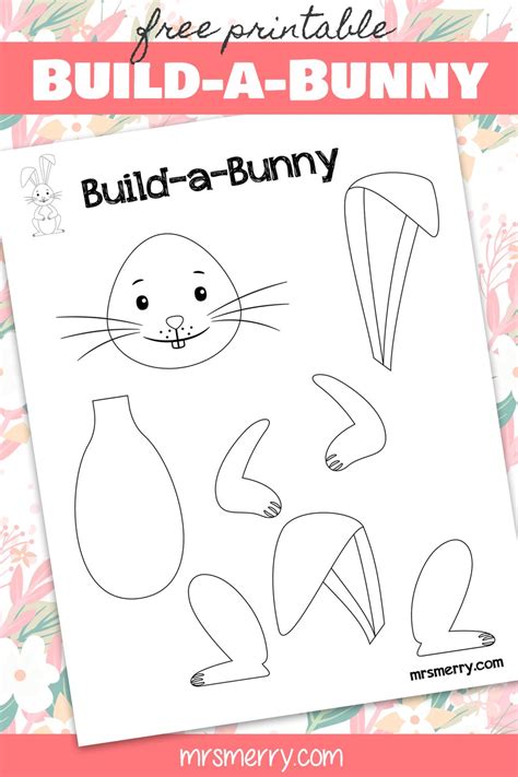 Build A Bunny Free Printable