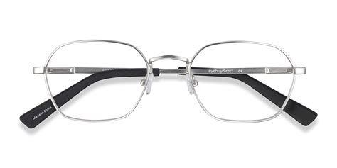 Space Geometric Matte Gunmetal Full Rim Eyeglasses Eyebuydirect