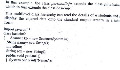 Inheritance Java Programming In This Example The Class