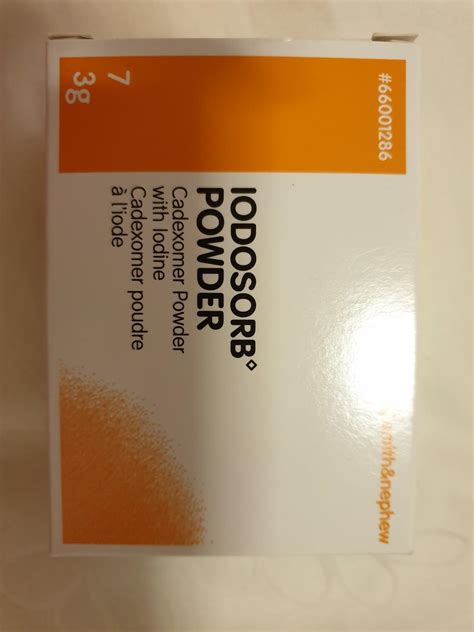 Iodosorb Powder 1 Box Of 7 Sachets Health And Nutrition Health