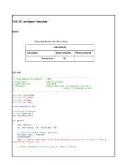 Week 4 Docx 4 CIS170C Lab Report Template Rubric Point Distribution