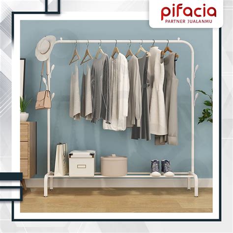 Jual Stand Hanger Single Gawang Besi Kuat Display Toko Butik Shopee Indonesia