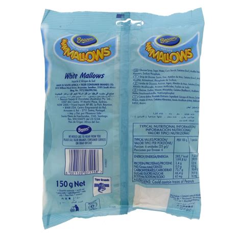 Beacon Marvellous Mouth Melting White Mallows 150 G Online At Best Price Lulu Qatar