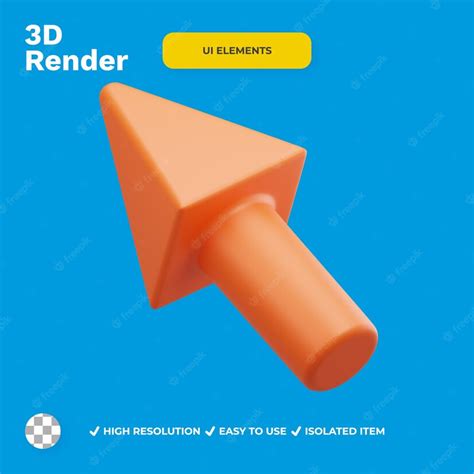 Premium Psd Cursor Ui Elements In 3d Render