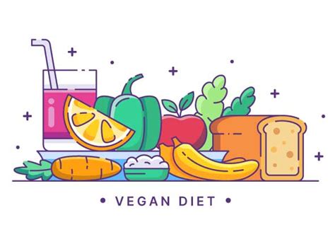 Vegan Diet Illustration