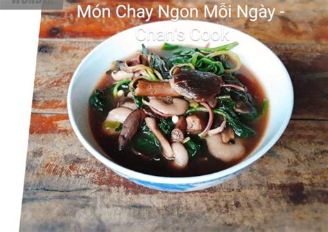 Cách Làm Món Canh rau mồng tơi rau dền đỏ nấu nấm tràm chay của Món