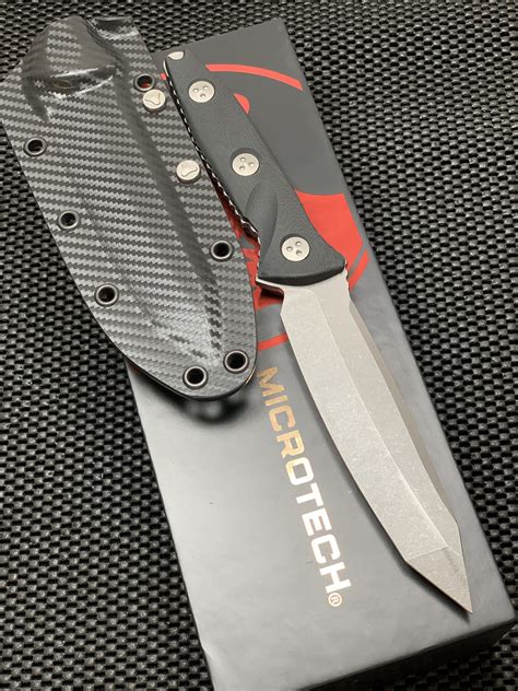Microtech SOCOM Alpha T E Black Handle Apocalyptic Blade Australian Knife Sales