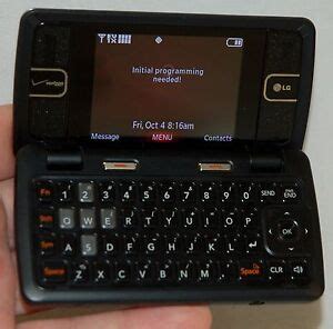 LG EnV Verizon Side Flip Keyboard Cell Phone VX BLACK Bluetooth Camera EBay