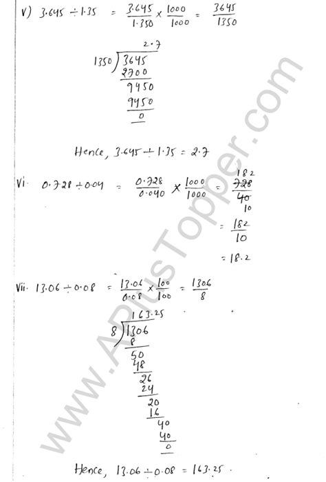 Fractions And Decimals Class ICSE ML Aggarwal Solutions A Plus Topper