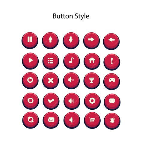 Premium Vector Button Styles Are Used For Various Graphic Design Purposes Web Design Game